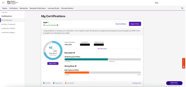 How to claim PDU - 3 Steps to PMI Certification Renewal